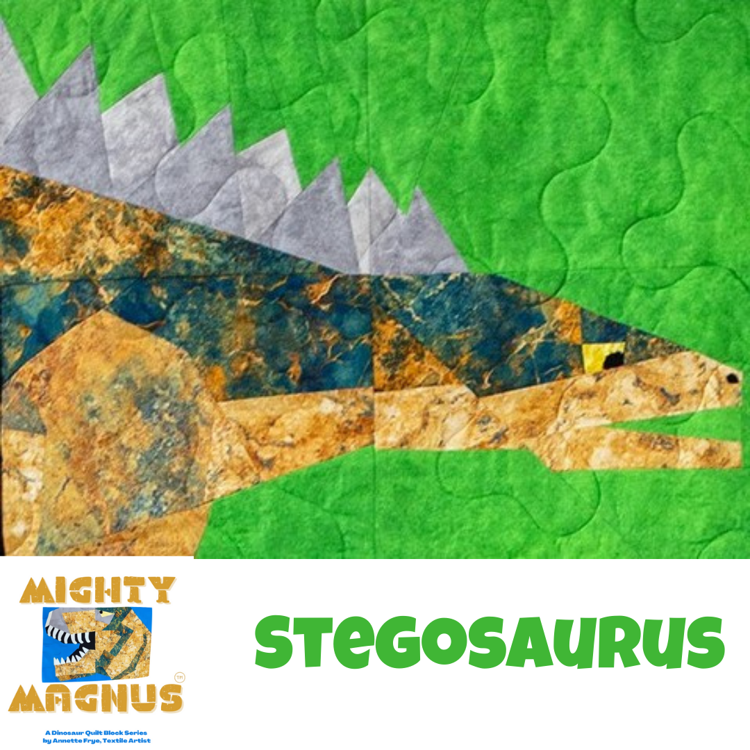 Mighty Magnus Sew-Along Week #8: Stegosaurus Using "Fast" Piecing ...